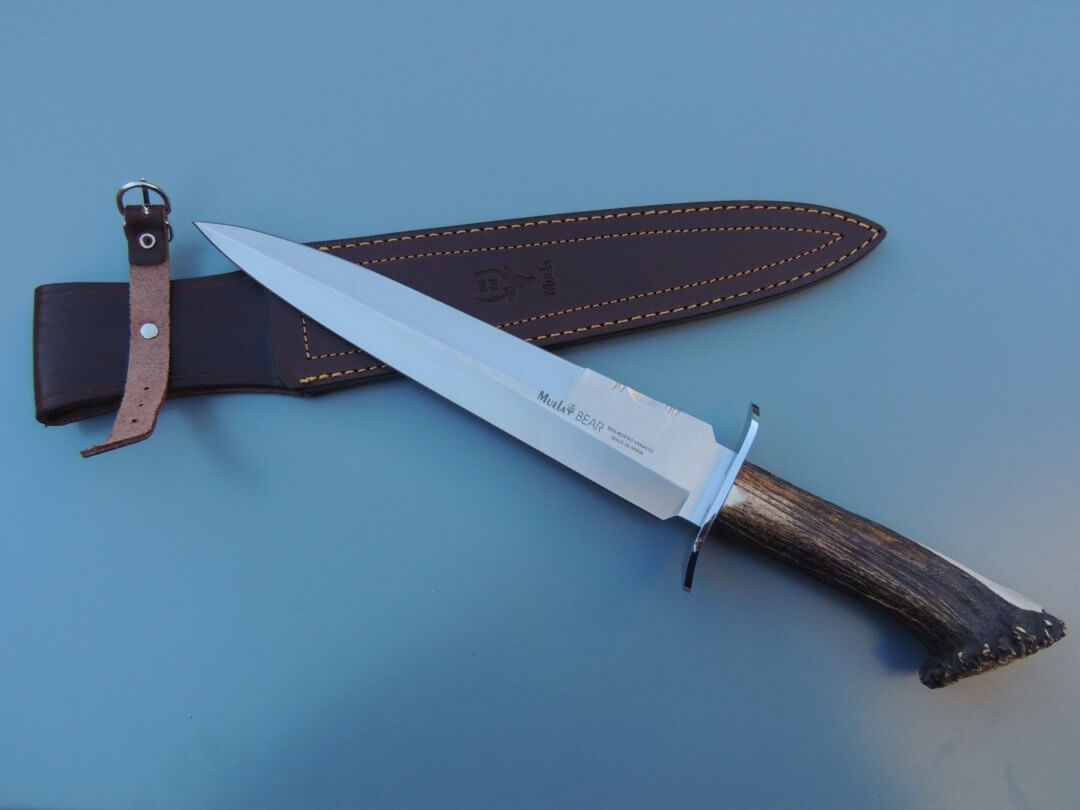 Dague Muela "Bear" 24 cm cerf avec étui cuir - Coutellerie Henry